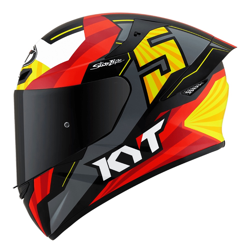 KYT TT-Course Flux (Jaume Masia) Race Full-Face Helmet bundled with ...