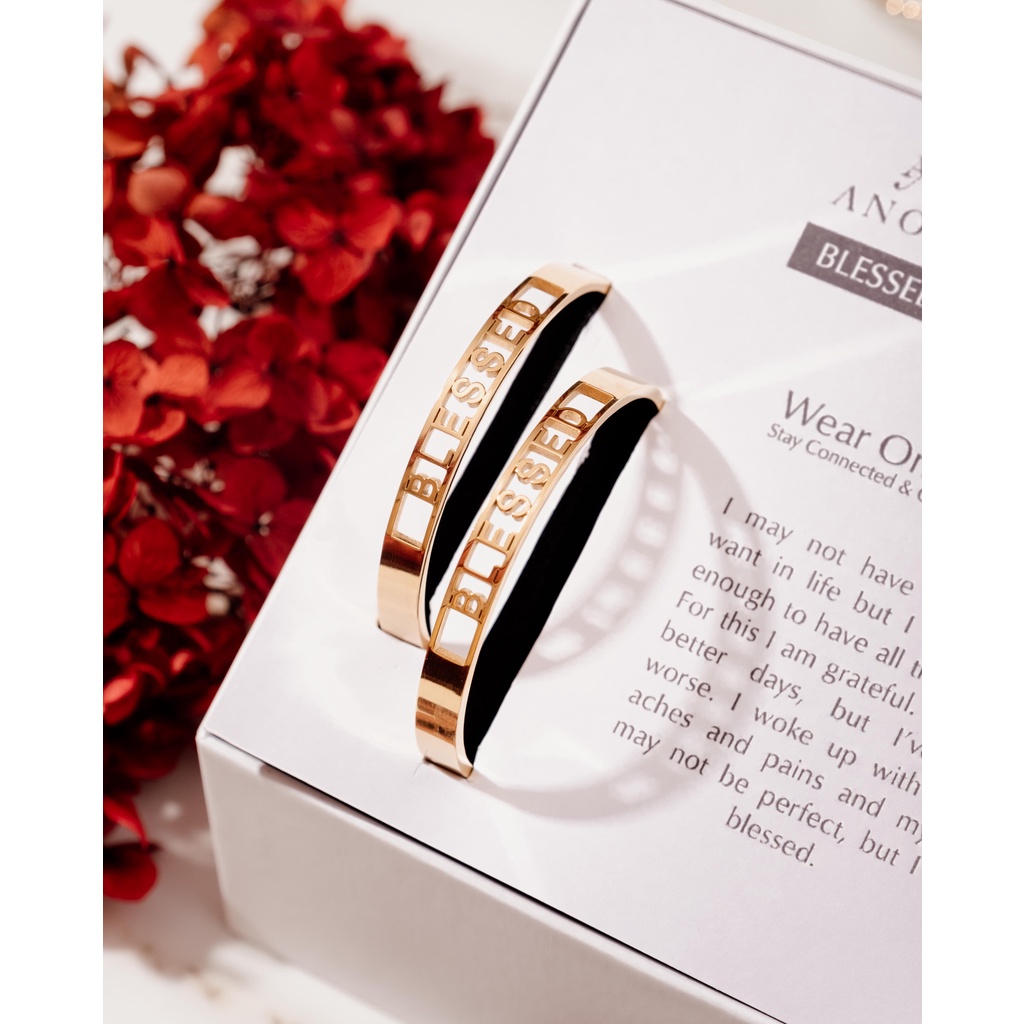 BLESSED Gold Bangles ( Wear One Give One Bangles Anova Philippines ...