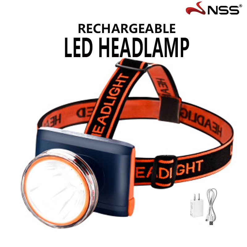 NSS Flashlight 80W Headlight Fishing Working Camping Walking Hiking ...