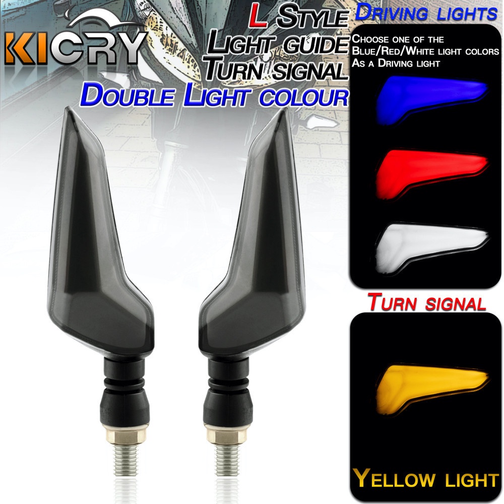 KICRY Angel Wing Motorcycle Turn Signal Light MIO I 125 Mxi125 Msi125 ...