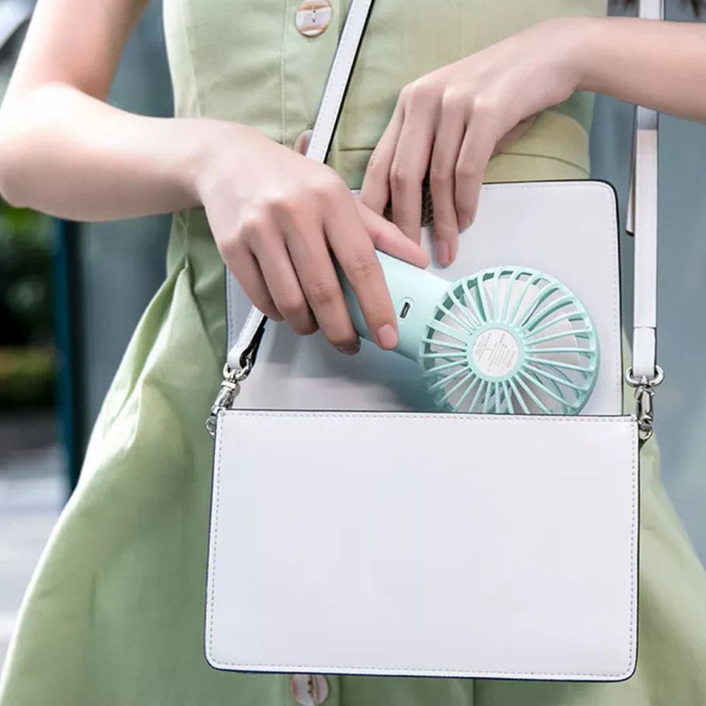 Yoobao F3 Fortable mini Rechargeable Handheld Mini Fan 3 Speeds Strong ...