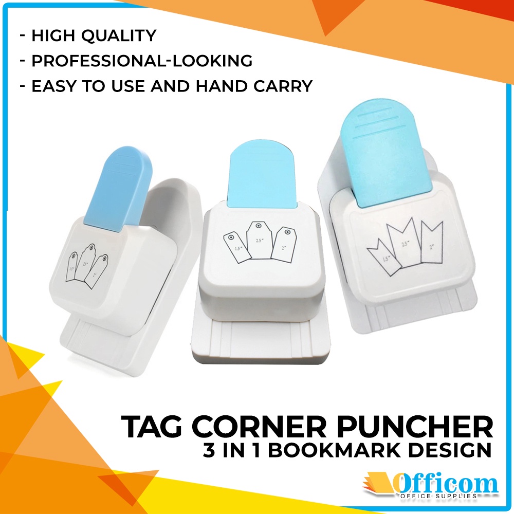 3 in 1 Tag Hole Corner Puncher | Bookmark Design | Shopee Philippines