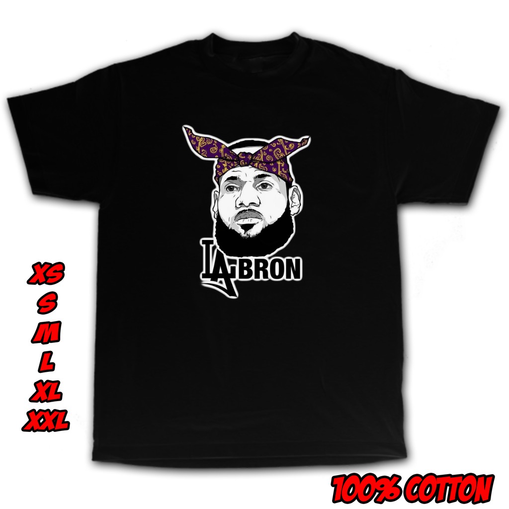 NBA Player LA Lebron James King Thugs Hoods Shirt (NBA42) | Shopee ...