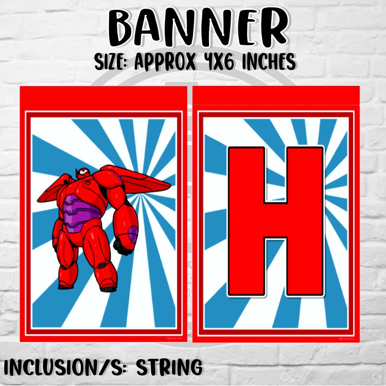 Big hero 6 baymax theme happy birthday banner | Shopee Philippines