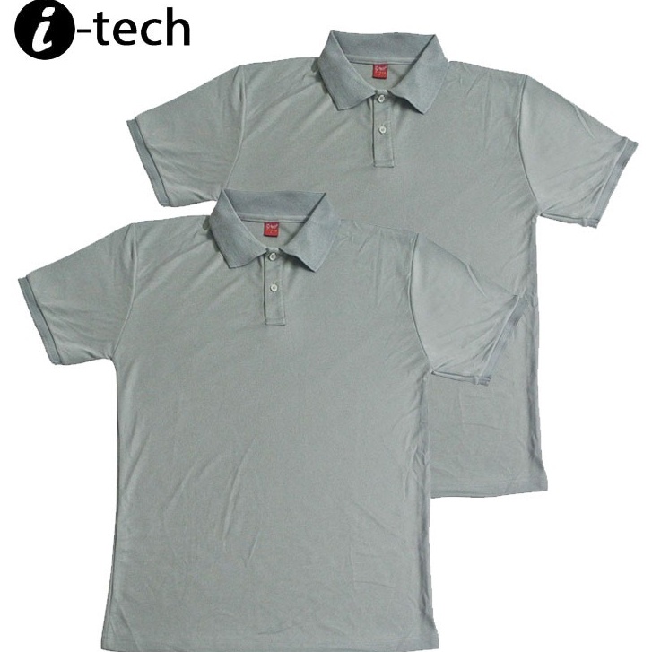 I-tech Dri-Fit Plain Polo Shirt Gray (2pcs) | Shopee Philippines