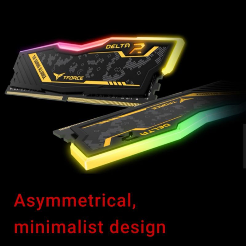 Teamgroup T-force Delta 8Gb 16Gb 32Gb 3200Mhz / 3600Mhz Black White Tuf ...