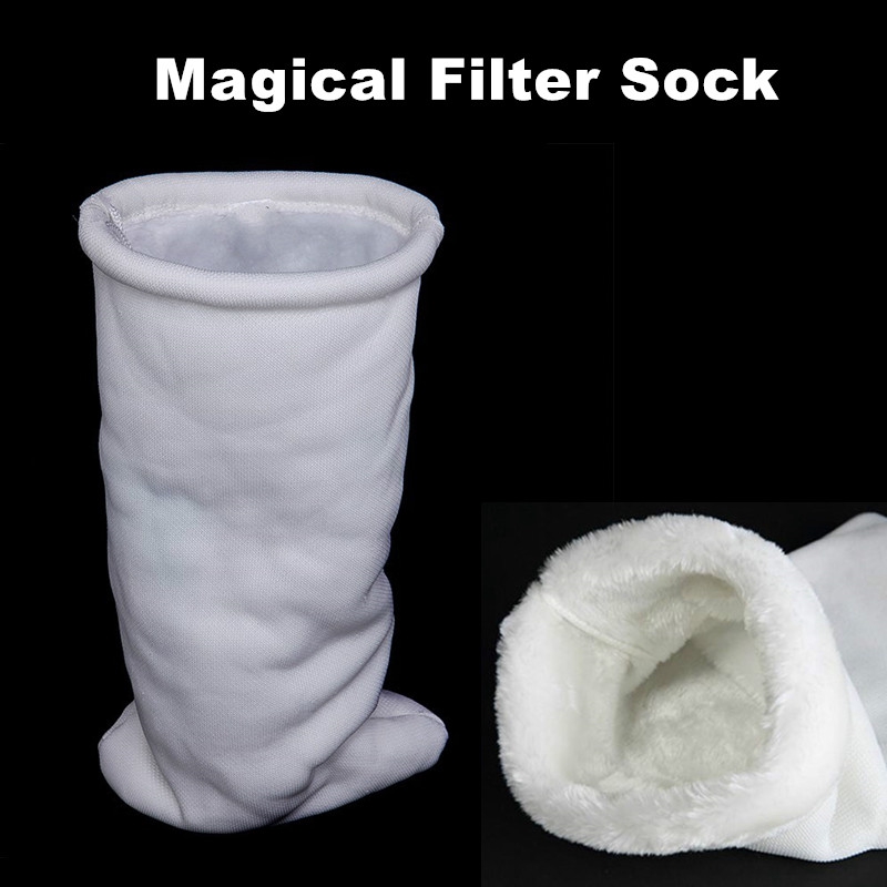 Magic Aquarium Filter Sock Fish Tank Sump Dry Separation Filter Cotton ...