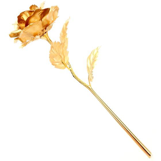 1Pcs DIY Gold/Dream Color Foil Rose Artificial Rose Birthday/Valentine ...