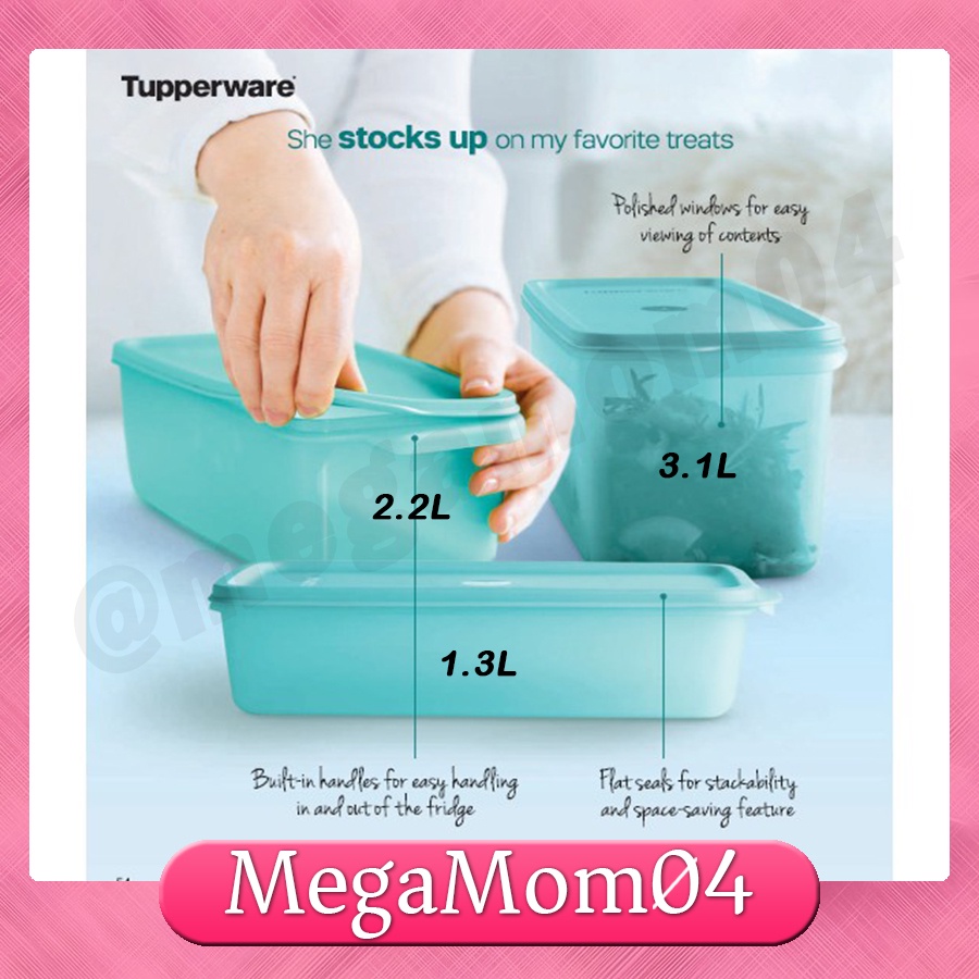 Fresh Stak Tupperware 1.3L paradise food storage organizer kitchenware ...