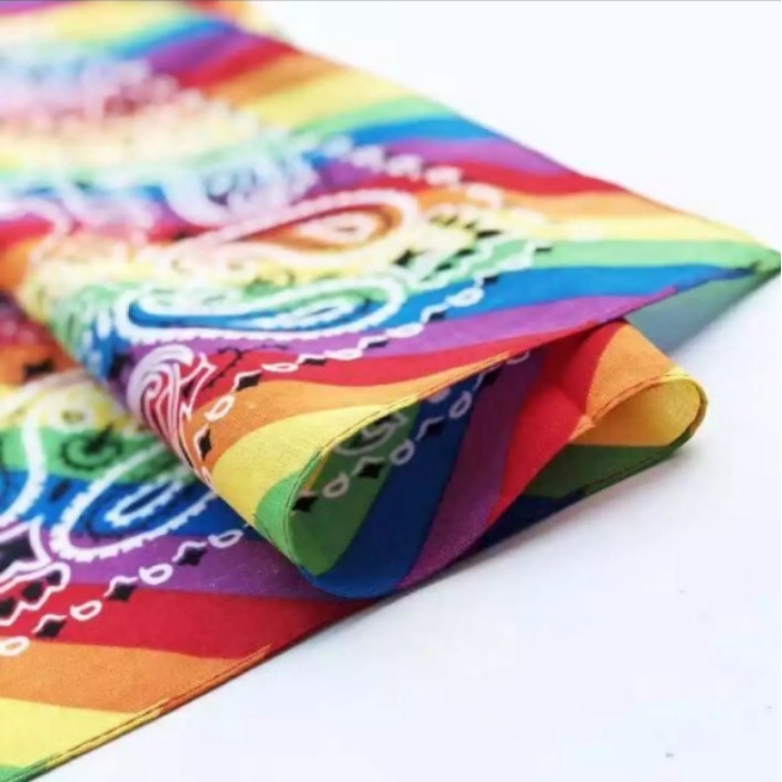 Rainbow turban Bandana Handkerchief Hanky Panyo Makapal | Shopee ...