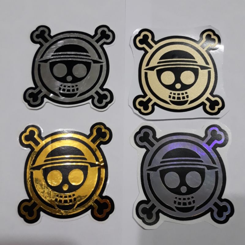 ONE PIECE B STICKER/DECAL IN GOLD, SILVER & HOLOGRAM | Shopee Philippines