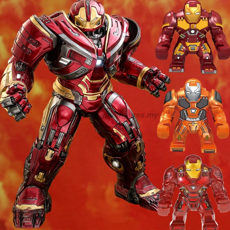 Compatible With Minifigures Iron Man Hulkbuster Avengers Building ...