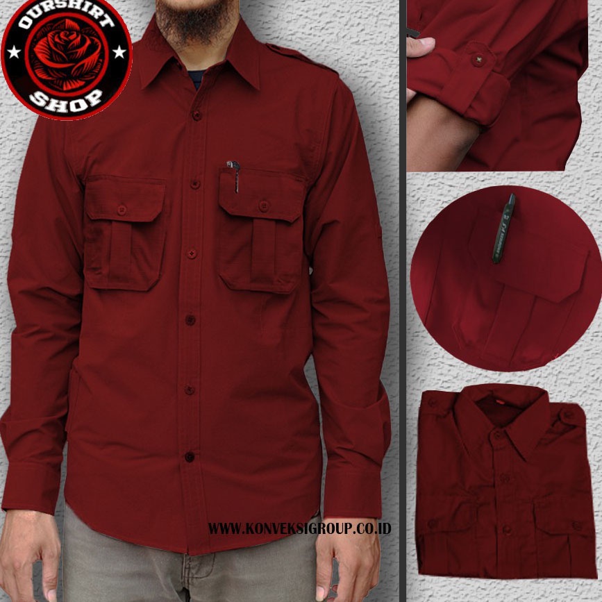 Plain Shirt Arm Long PDL Men Clothes Uniform Tactical Shirt Clothes ...