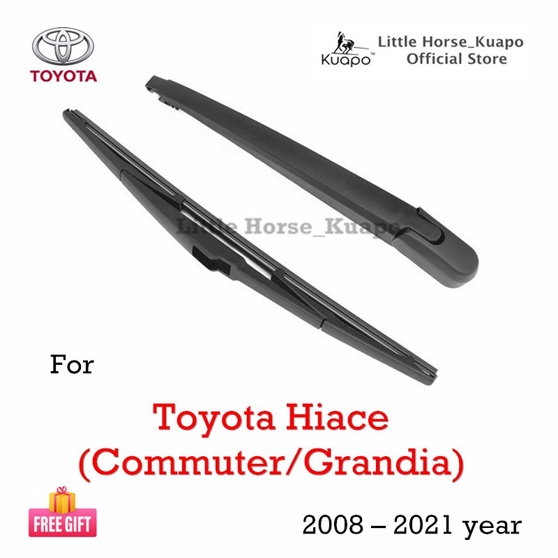 (Kuapo Replacement) Toyota Hiace Rear Wiper Assembly Set for 2008 to ...