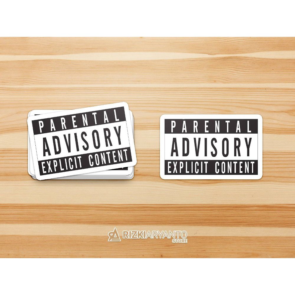 Parental Advisory Explicit Content Sticker For PC Laptop HP Etc ...
