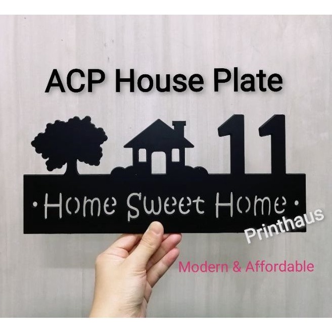 Modern House Plate / Nombor Plat Rumah 门牌 House Number Plate House ...