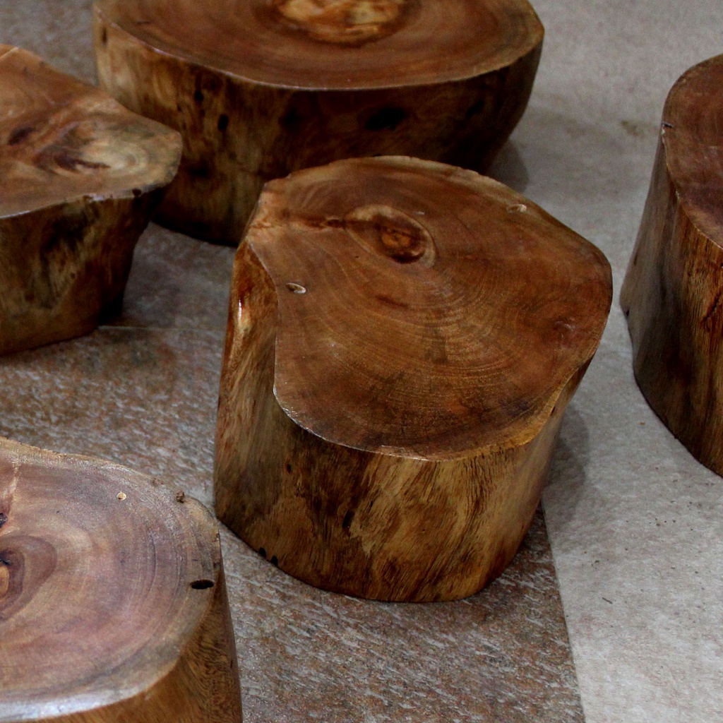 Solid Round Log Riser - Natural Edges Rustic Antique Design 4x6/4x8 ...