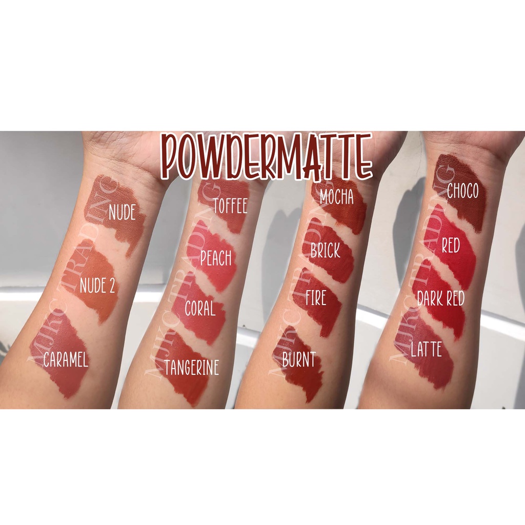 POWDERMATTE Liptint Rebranding in 5ml Jumbo Big Doe foot Applicator ...