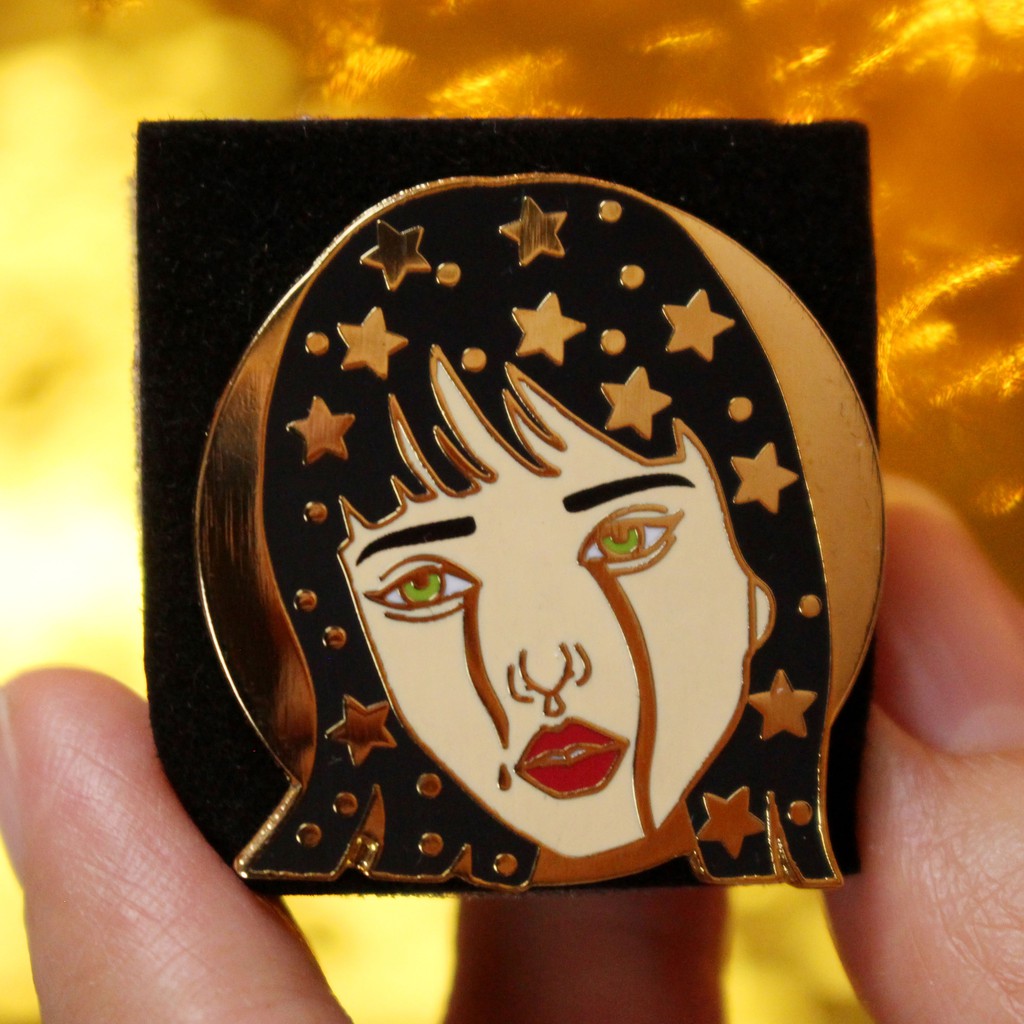 (ORIGINAL) Crying Lily Hard Enamel Pin by Genelyn Sandaga | Shopee ...