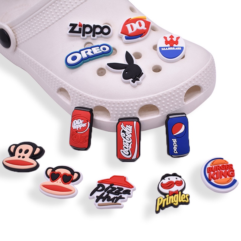 Cartoon Monkey Logo Brand Series Jibbits for croc Pin jibbits Charm ...