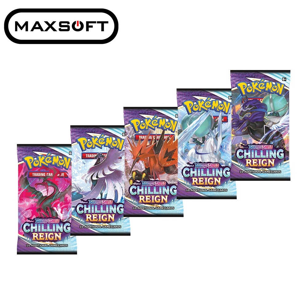 Pokemon TCG: Sword and Shield Chilling Reign Booster Pack (Set Of 5 ...