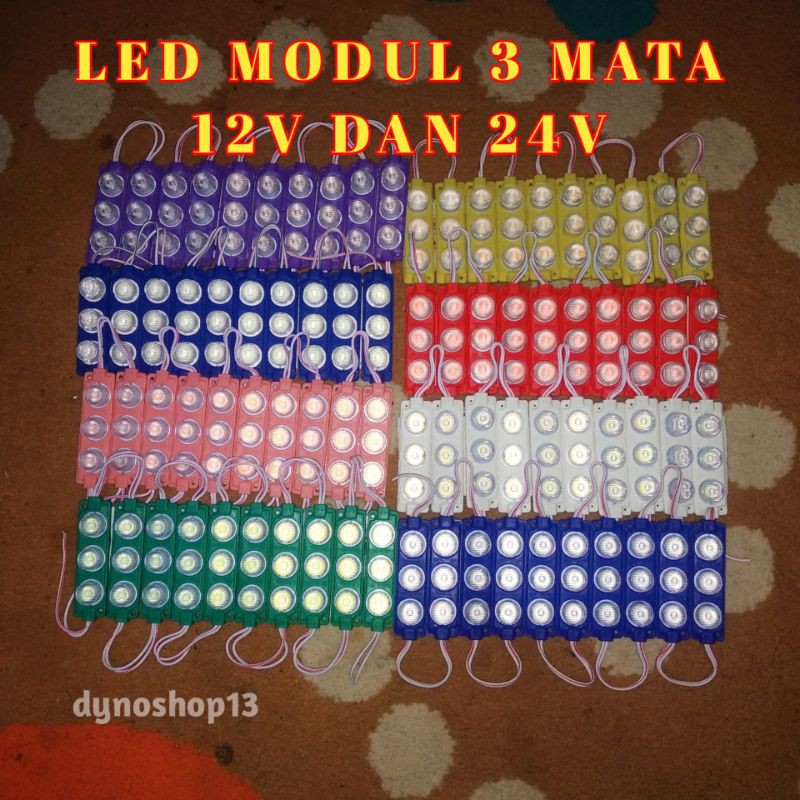 MATA Led module 3-eyes 12v And 24v 3watt LED module 12volt And 24volt ...