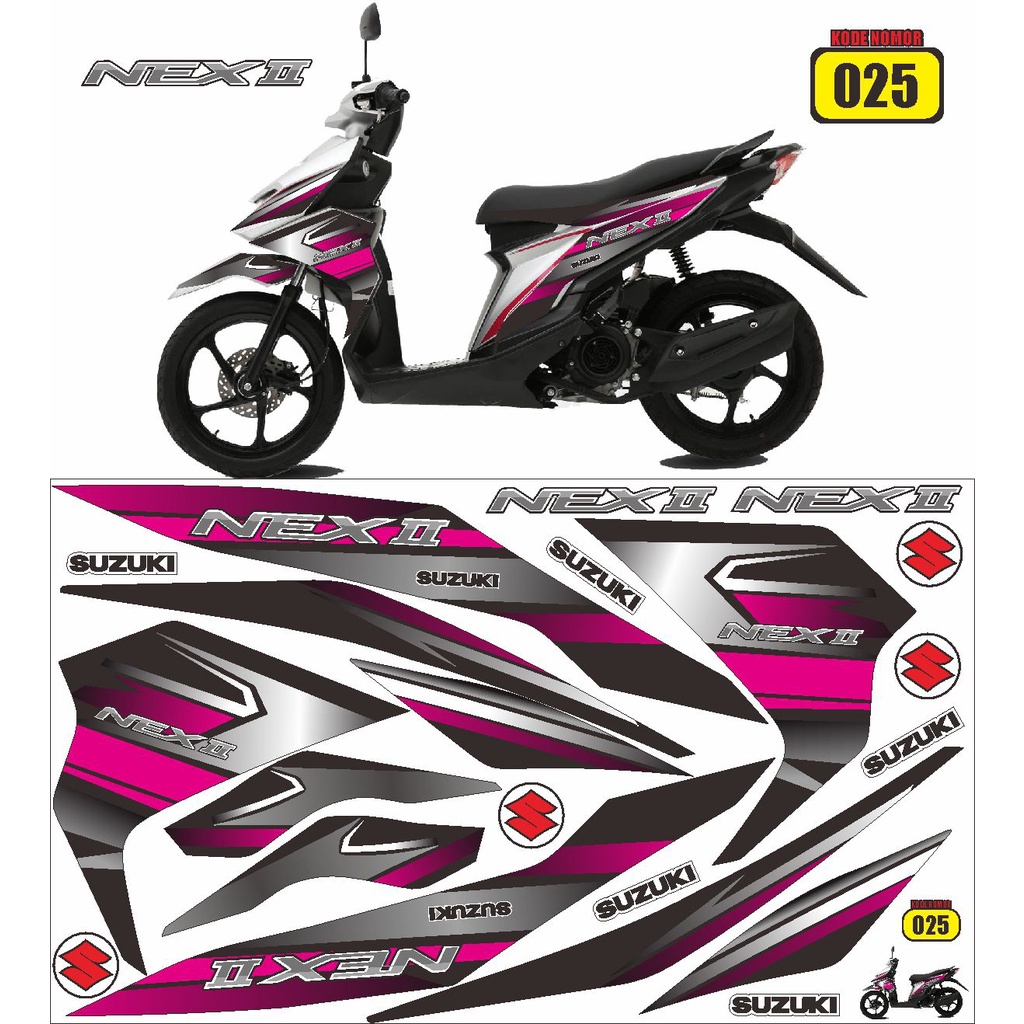 Suzuki NEX II MOTORCYCLE STICKER | Shopee Philippines