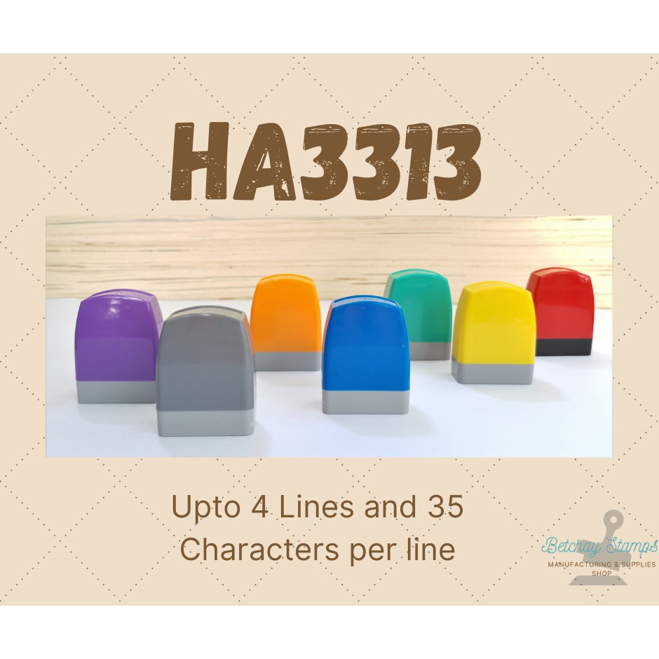 Betchay Stamp!! HA3313 Medium Customizable Stamps | Shopee Philippines