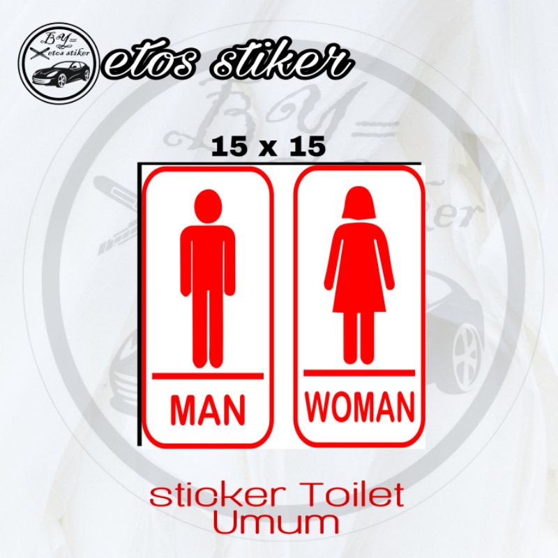 Toilet MAN WOMEN Sticker Cutting Sticker | Shopee Philippines