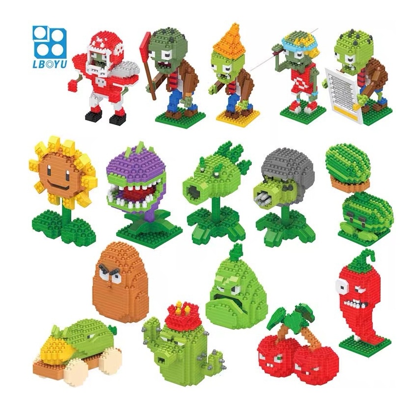 LBOYU Mini Blocks Plastic Building Bricks Education Toys Cartoon ...