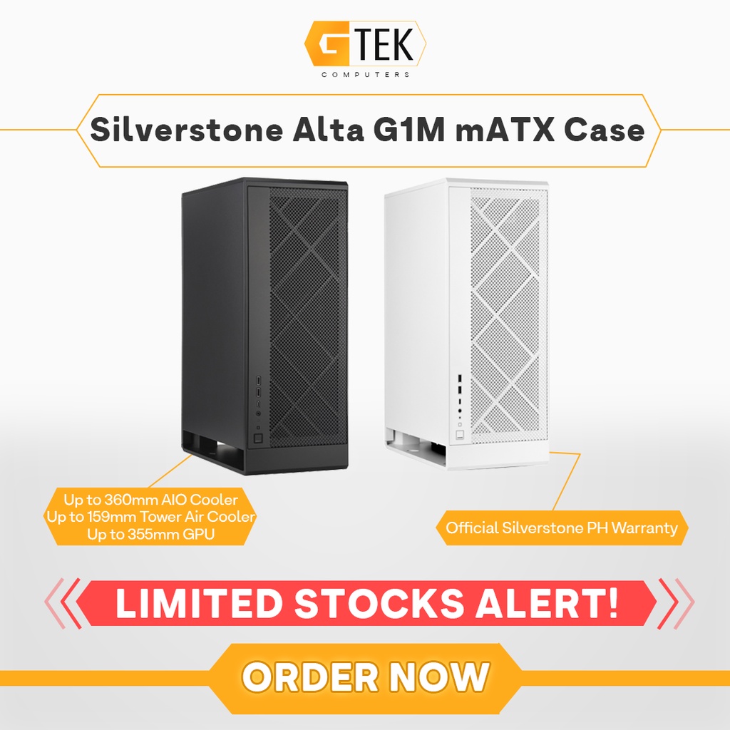 Silverstone Alta G1M mATX Tower Case w/ Stack Effect Design | Shopee ...