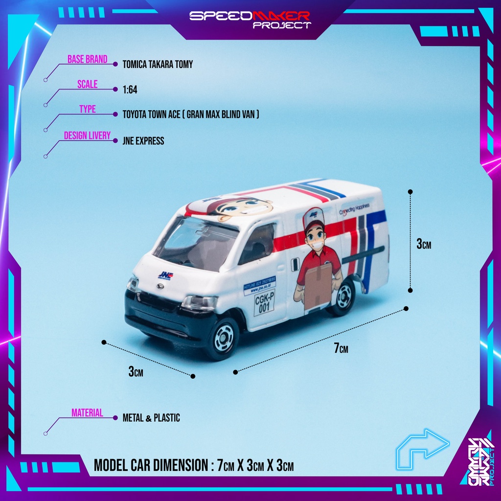 REPLIKA Tomica Custom Toyota Town Ace Gran Max Blind Van JNE Express ...