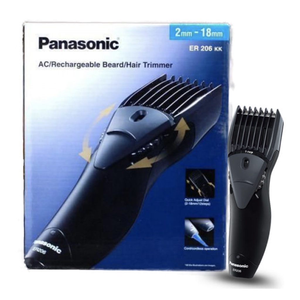 Panasonic ER206 Hair and Beard Trimmer | Shopee Philippines