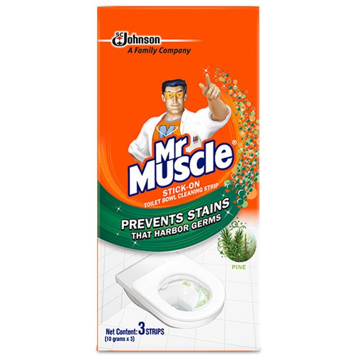 Mr Muscle Stick-On Toilet Bowl Cleaning Strip - Lavender / Citrus ...