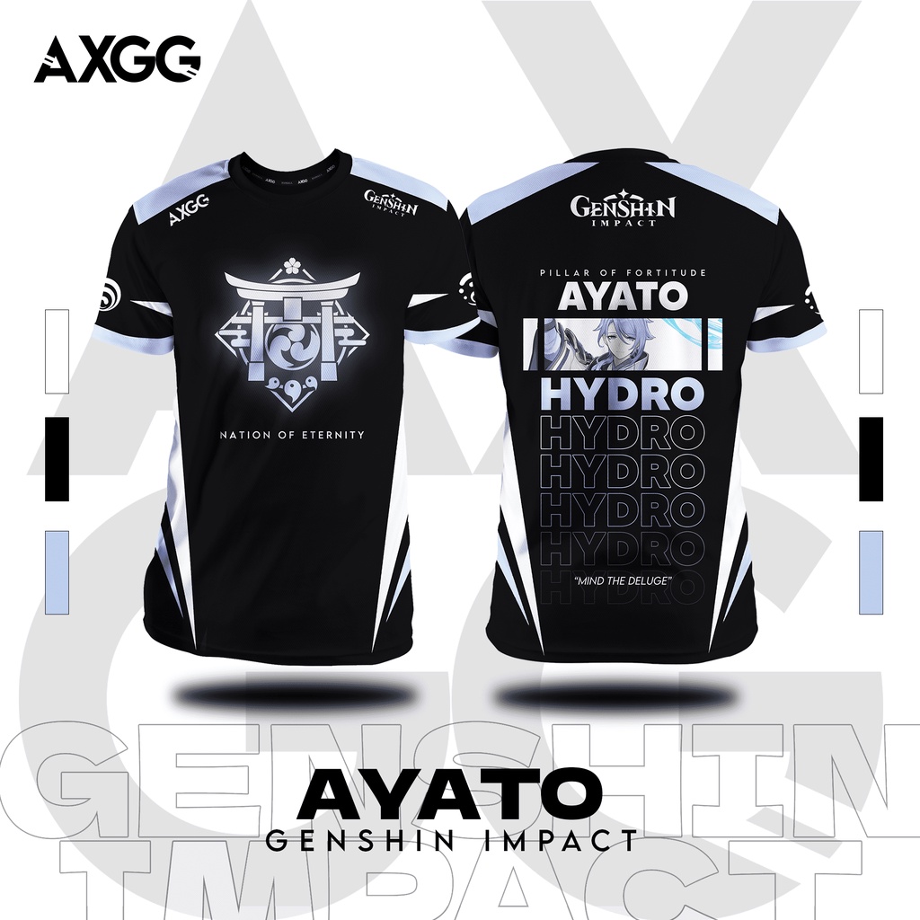 AXGG "Genshin Impact - Ayato "Gaming T-Shirt | Shopee Philippines
