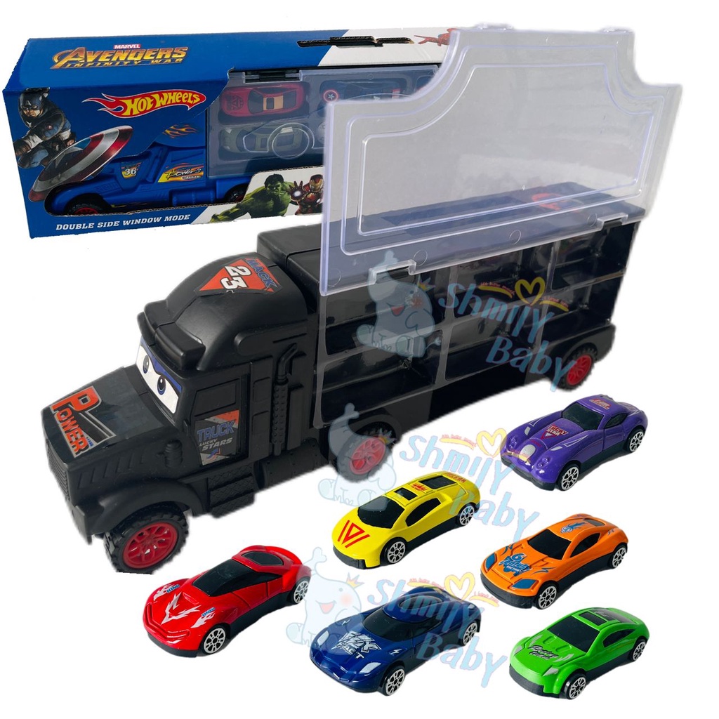Cartoon and friends & Simulation Hot wheel Avenger Train and Truck ...