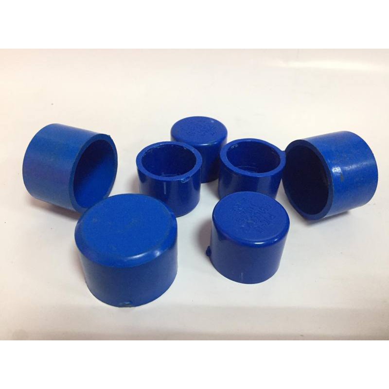 PVC Blue Endcap fittings (10PCS) | Shopee Philippines