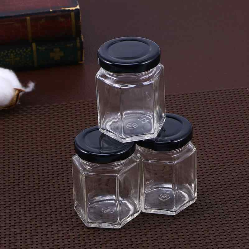 HEXAGON TRANSPARENT GLASS BOTTLE | Shopee Philippines