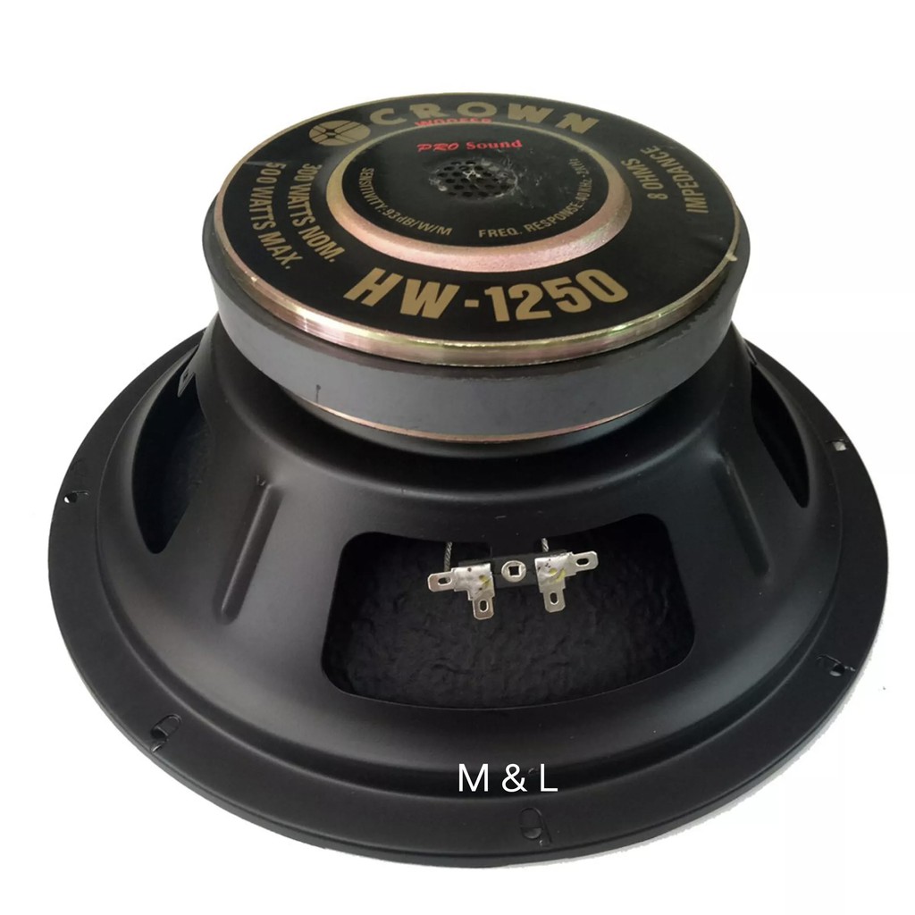 Crown HW-1250 12'' Hi Fi Woofer ( 500 watts ) | Shopee Philippines
