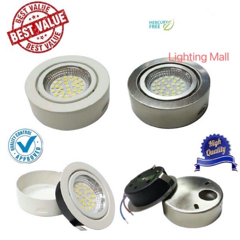 LED Surface Eyeball/ Carbinet Light/3000k/6000k/WH/SV | Shopee Philippines
