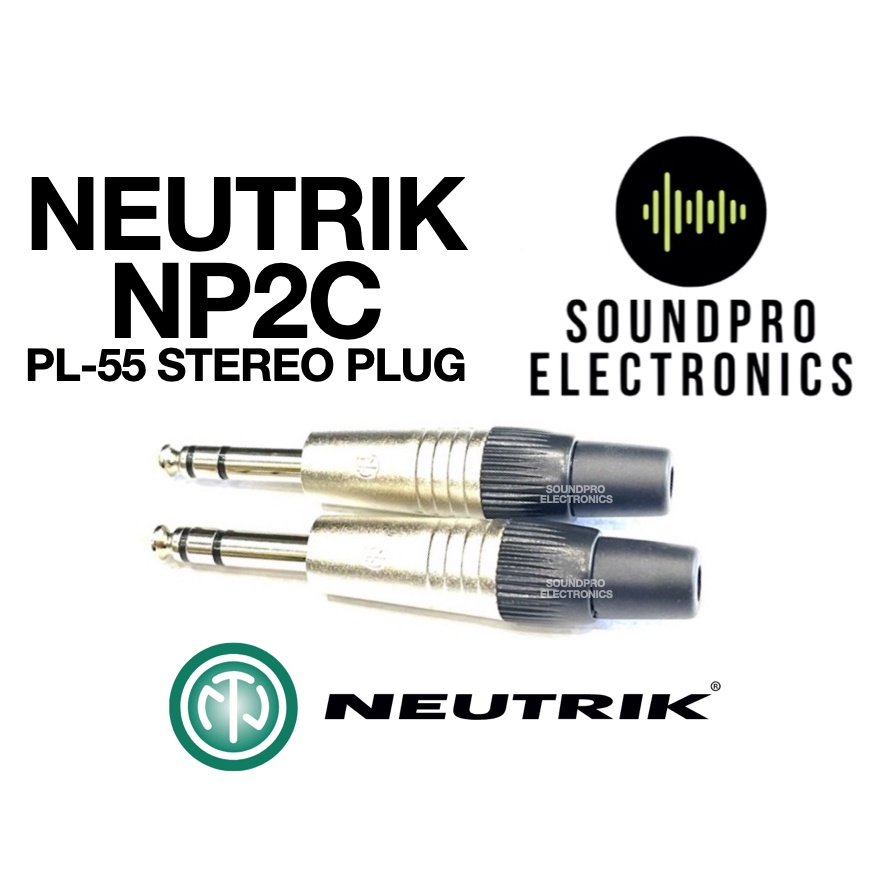 NEUTRIK NP2C PL 55 Mono/Stereo Plug Connector (2pcs) | Shopee Philippines