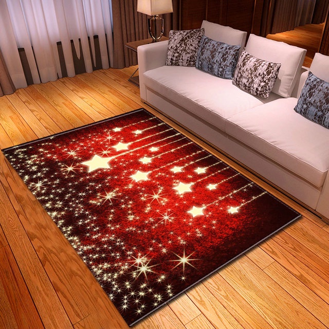 150X180 Large Size Christmas XMAS Carpet Area Rugs for Living Room ...