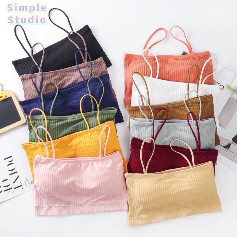 Simple Studio New style korean fashion Women Sando Knit Bra good ...