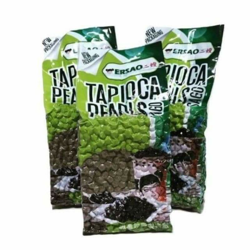 Ersao INJOY Black Tapioca Pearls 1kilo Milktea Supplies | Shopee Philippines