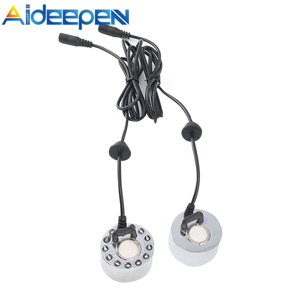 Aideepen Aquarium Mister Maker Fogger Water Fountain 12 Led Ultrasonic ...