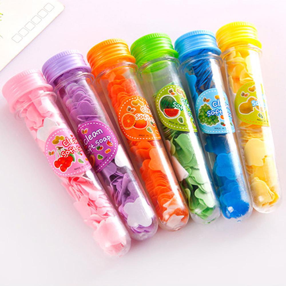 Mini Disposable Washing Hand Paper Soap Tube Confetti Foaming Flower ...