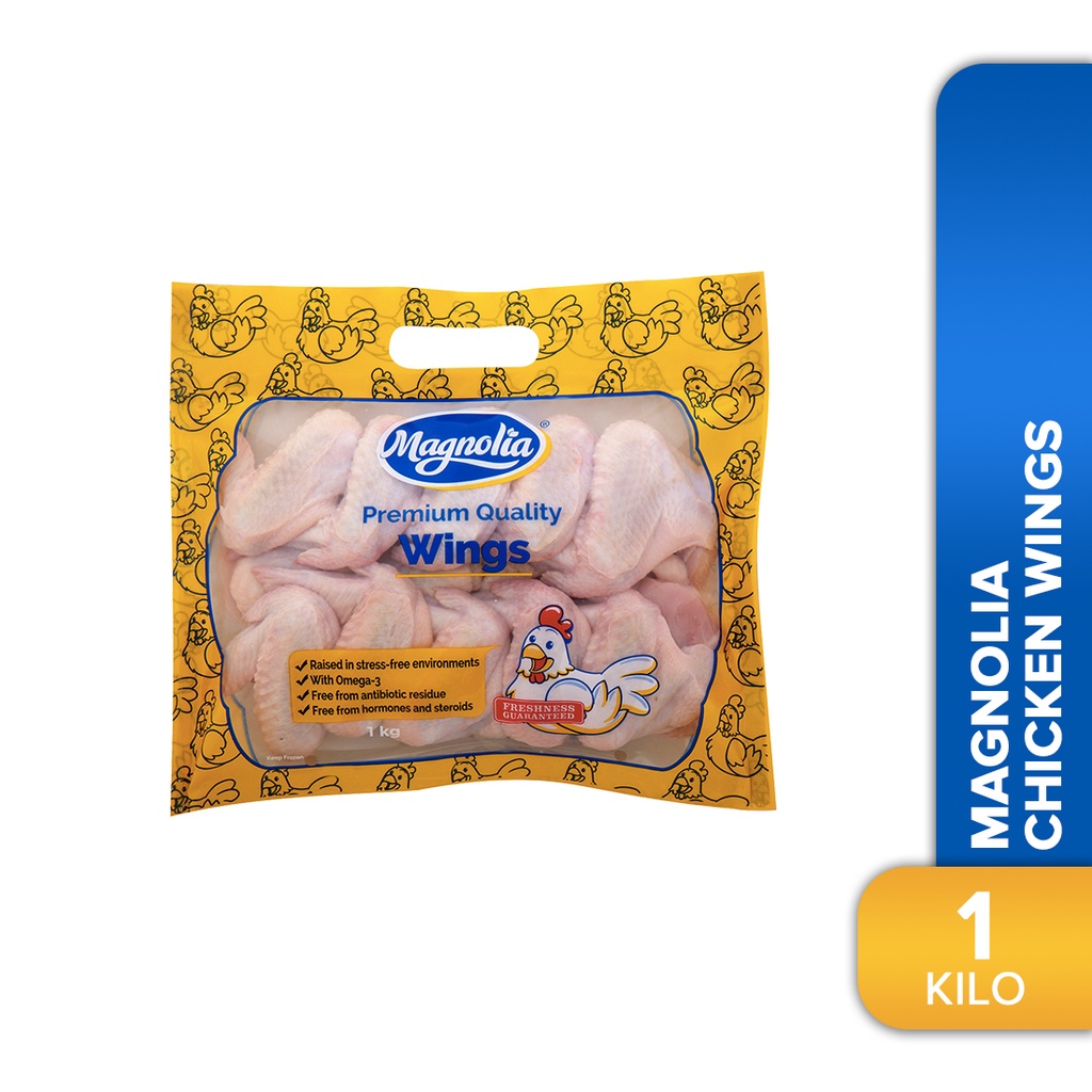 Magnolia Chicken Premium Quality Wings 1KG | Shopee Philippines