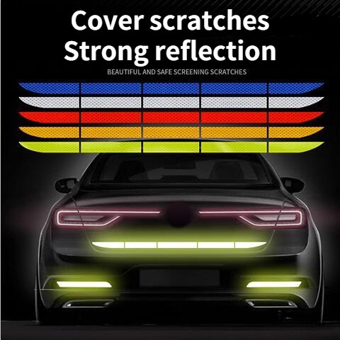 Car Trunk Reflective Stickers Long Tail Box Stickers Rear Bumper Anti ...