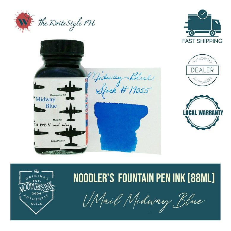 Noodler's Fountain Pen Ink [VMail Midway Blue] 3oz | Shopee Philippines