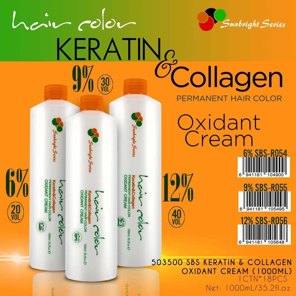 Sunbright hair dye haircoloring oxidizing cream 1000ml | Shopee Philippines